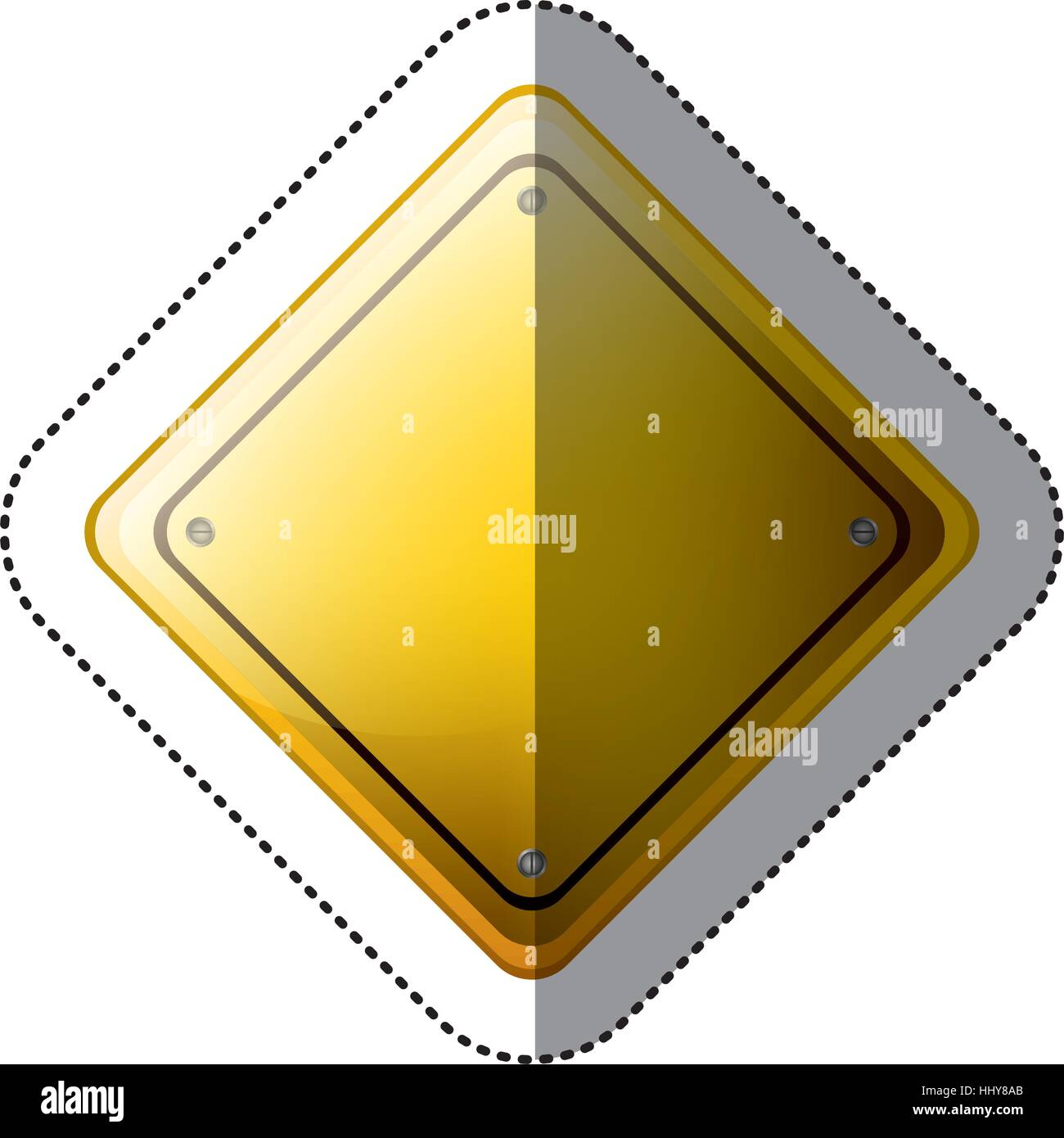 Rhombus sign signal traffic sign hi-res stock photography and images ...
