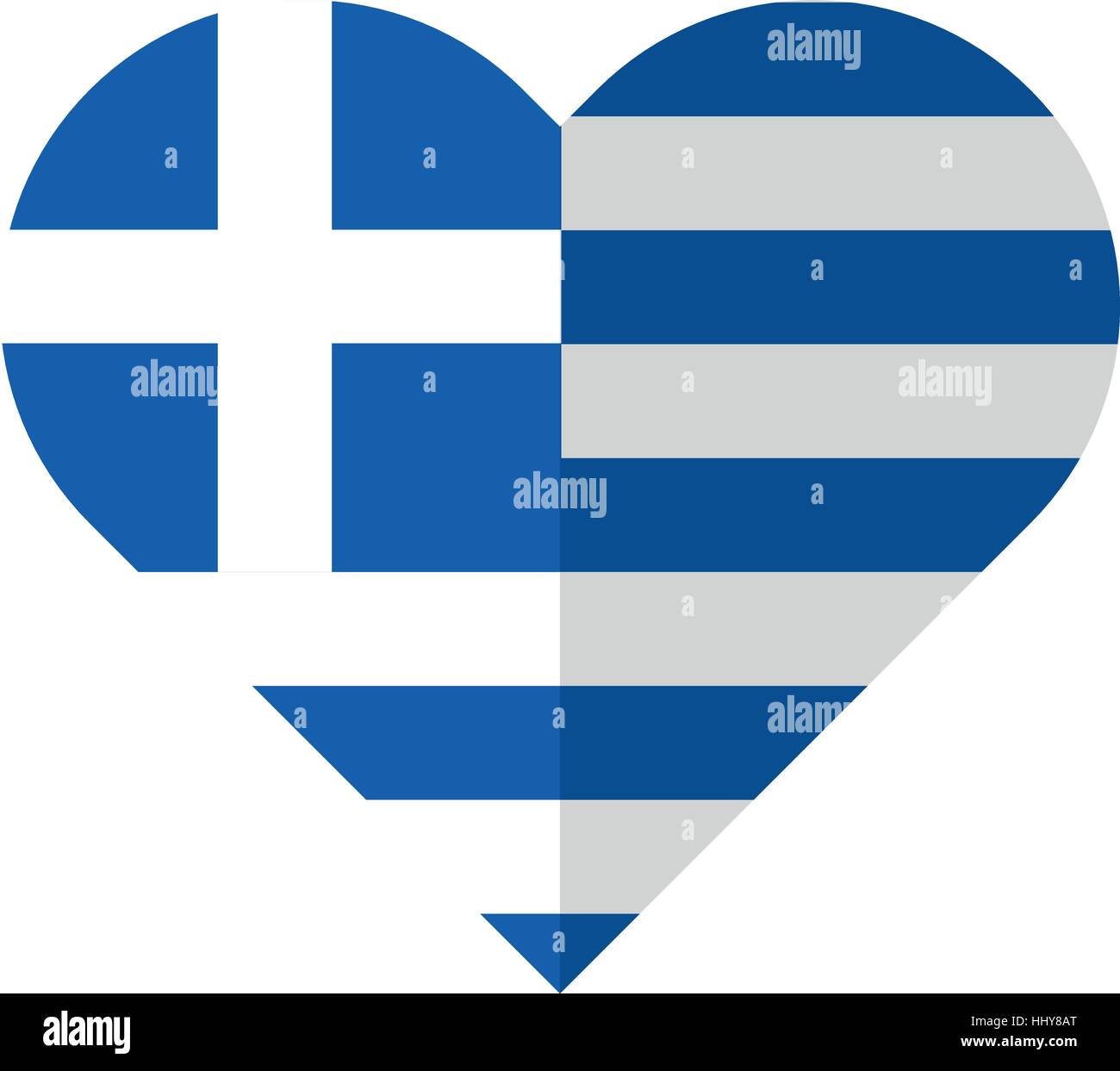 Vector image of the Greece flat heart flag Stock Vector Image & Art - Alamy