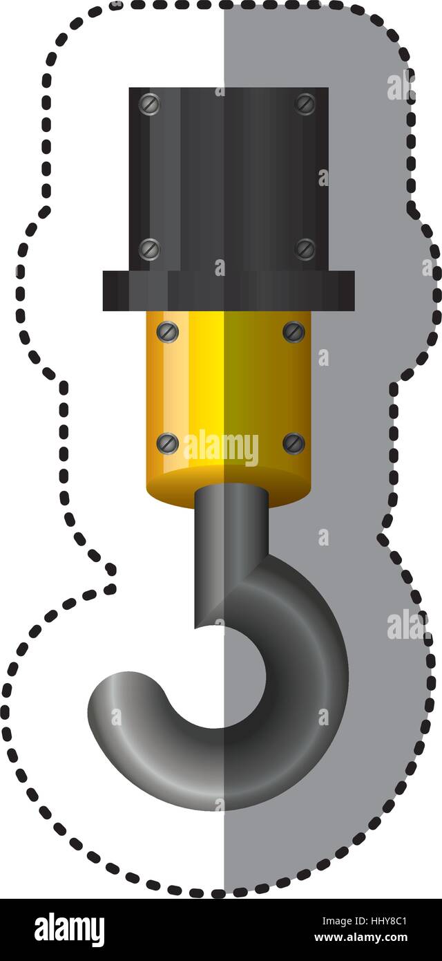 Crane hook cartoon icon vector hi-res stock photography and images - Alamy