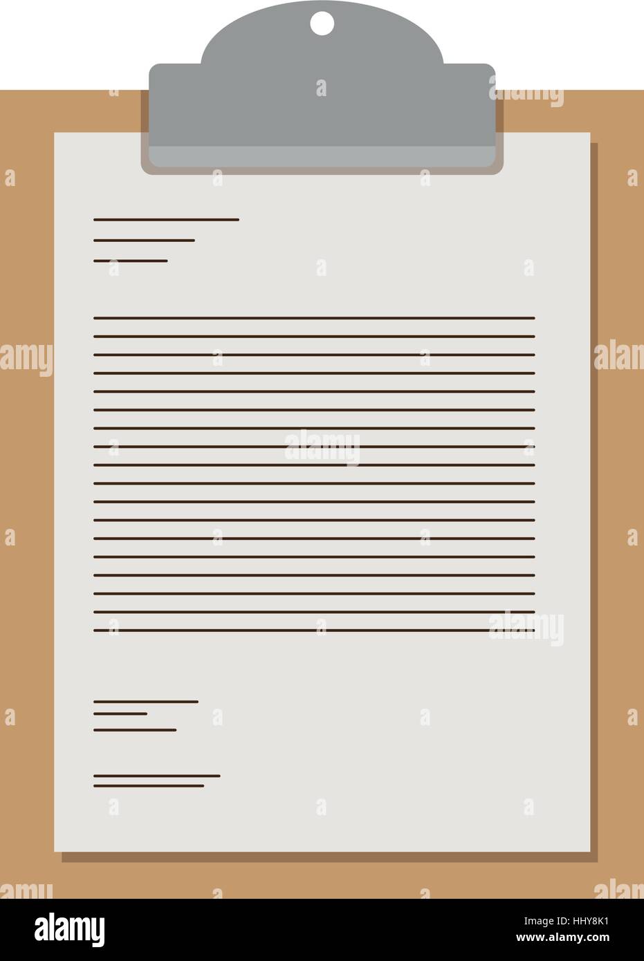 table notepad with sheets and text vector illustration Stock Vector ...
