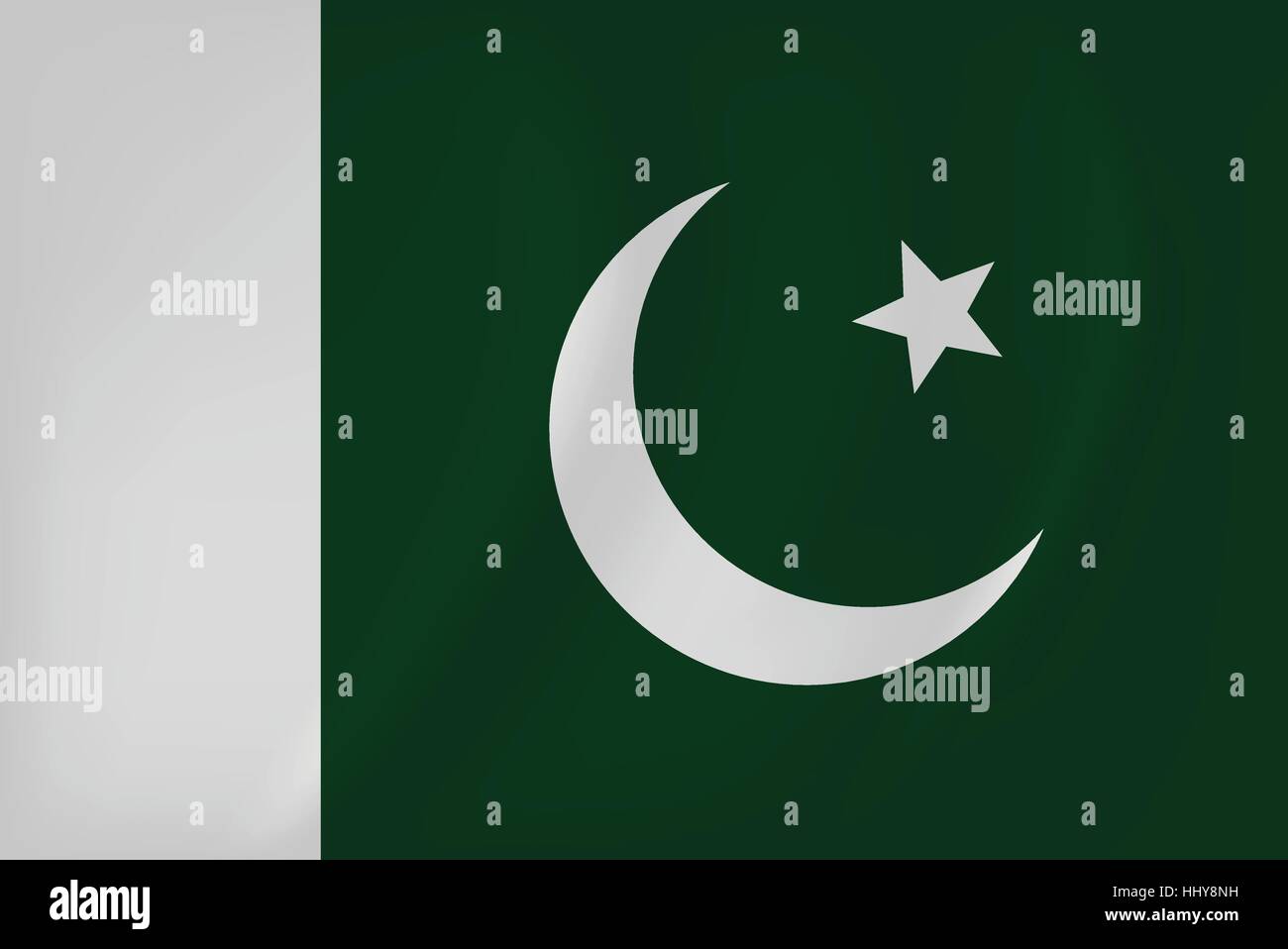 Vector image of the Pakistan waving flag Stock Vector Image & Art - Alamy