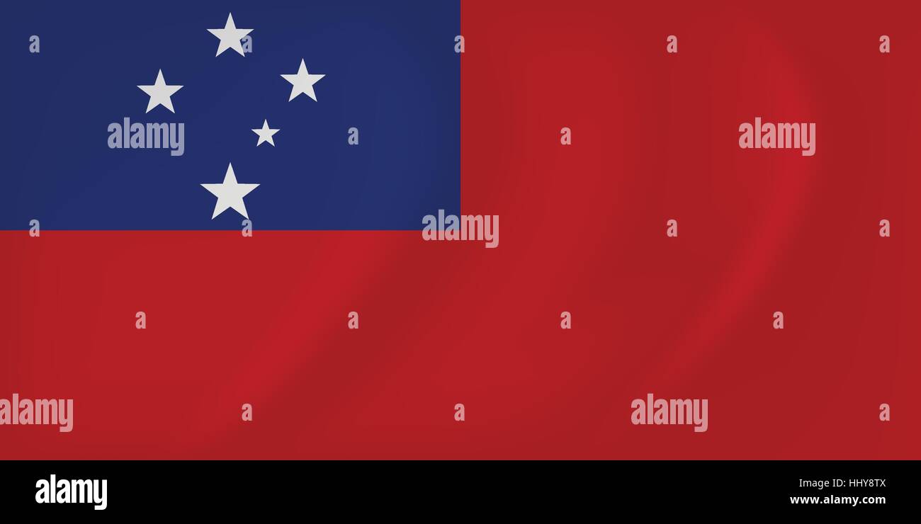 Samoa flag vector vectors Stock Vector Images - Alamy