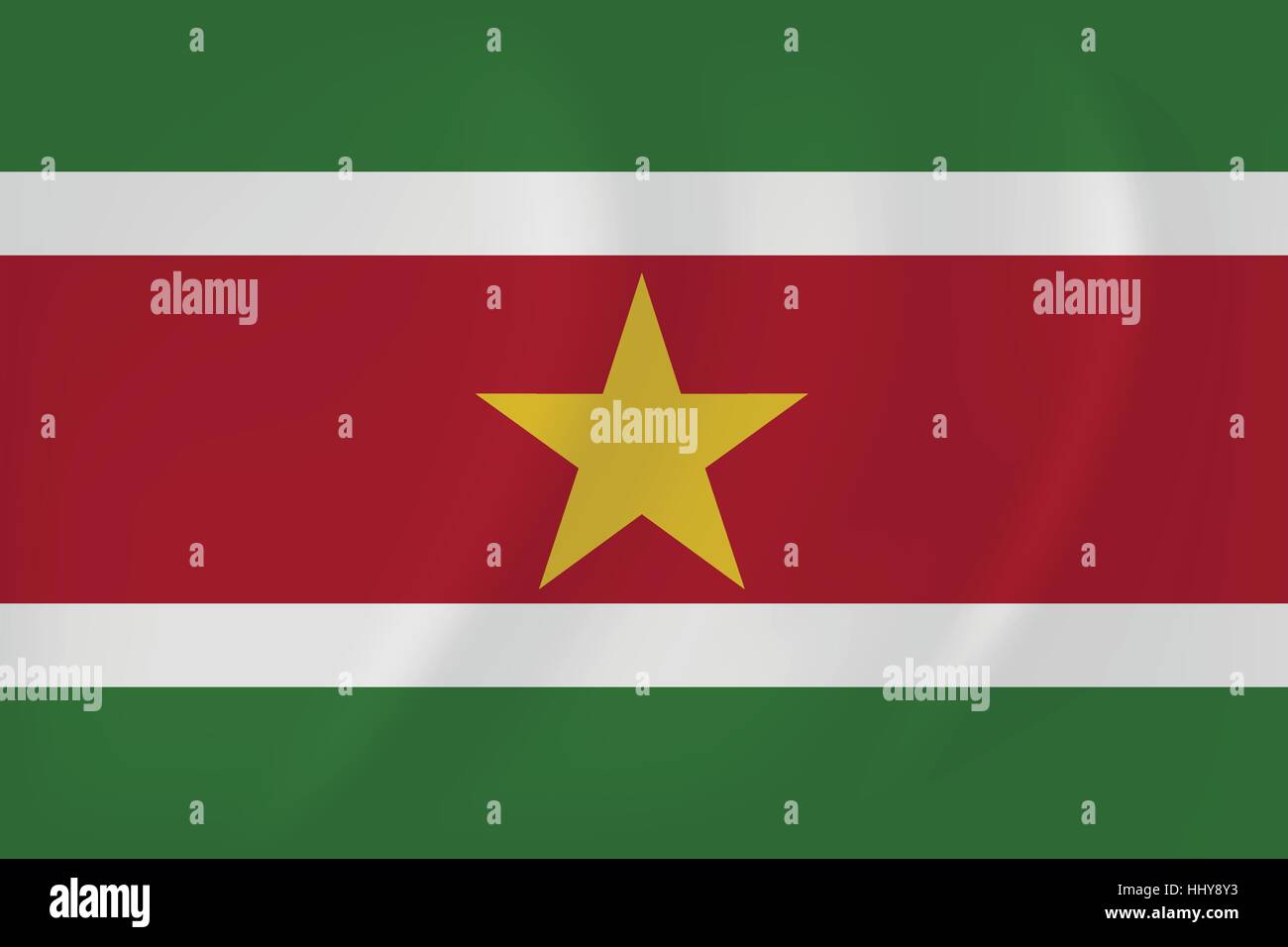 Vector image of the Surinam waving flag Stock Vector Image & Art - Alamy