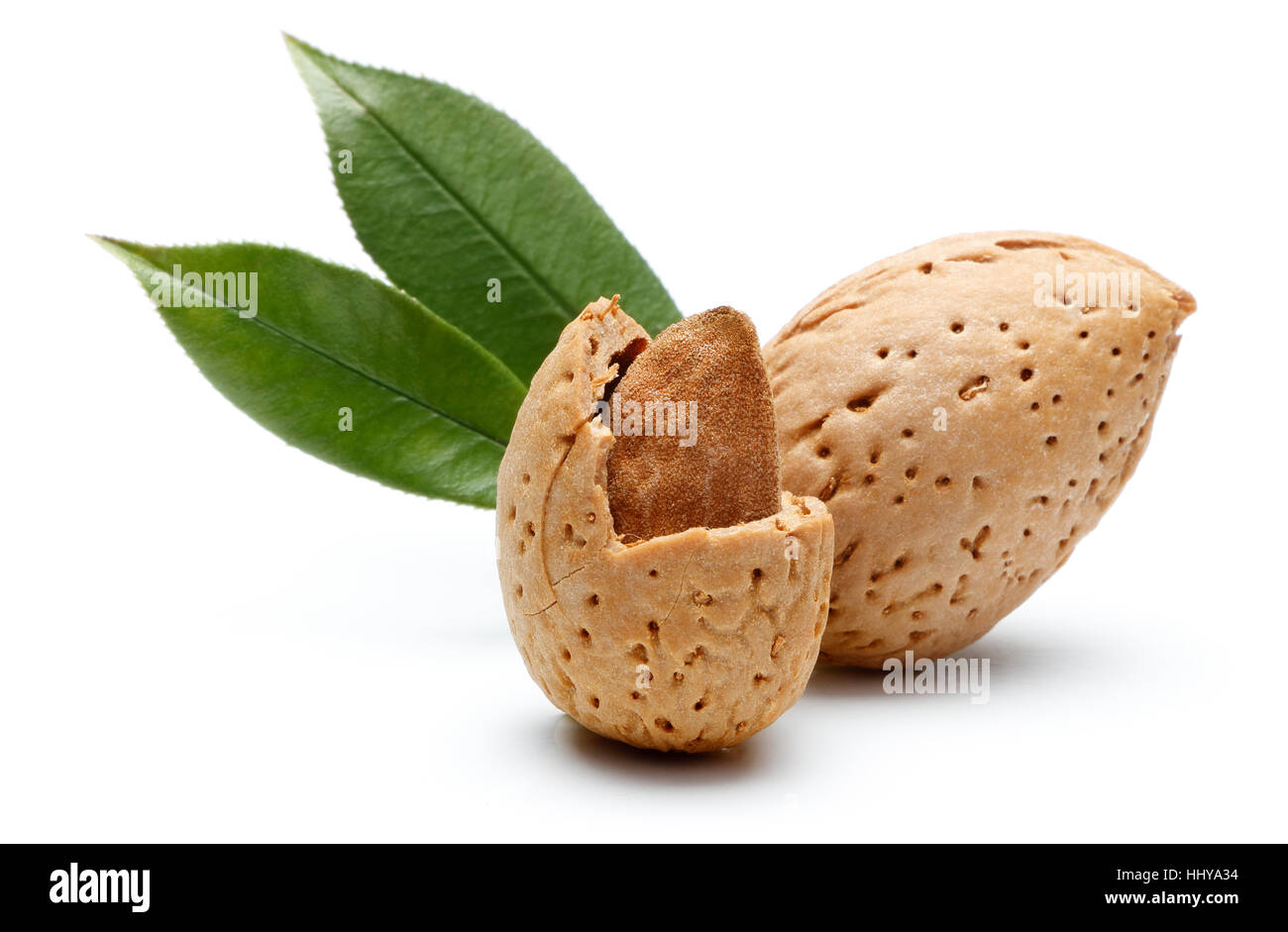 Almonds nut isolated Stock Photo - Alamy