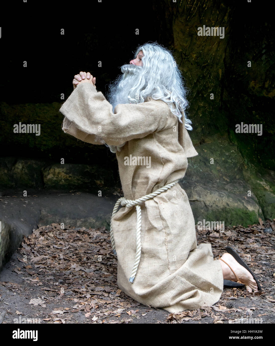 Hermit praying hi-res stock photography and images - Alamy