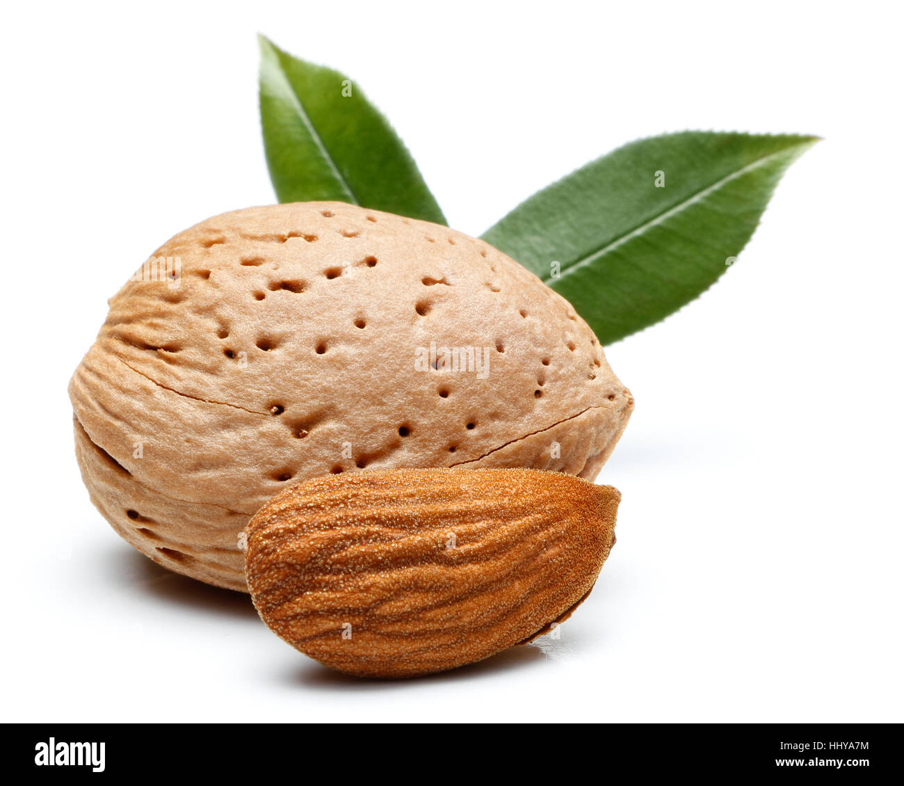 Almonds nut isolated Stock Photo - Alamy
