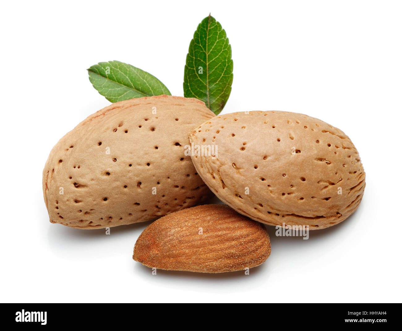Almonds nut isolated Stock Photo - Alamy