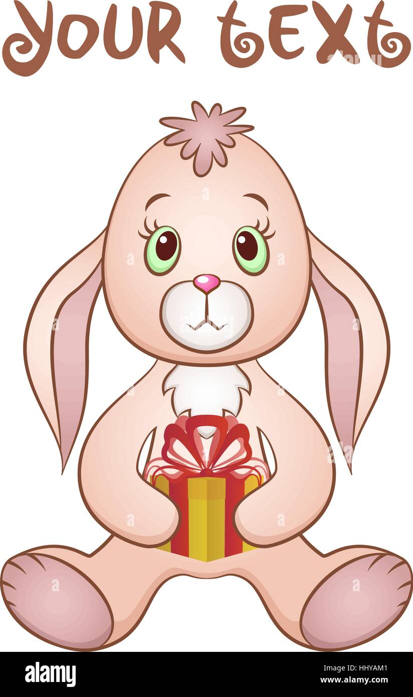 Cartoon character gift box sign Stock Vector Images - Alamy