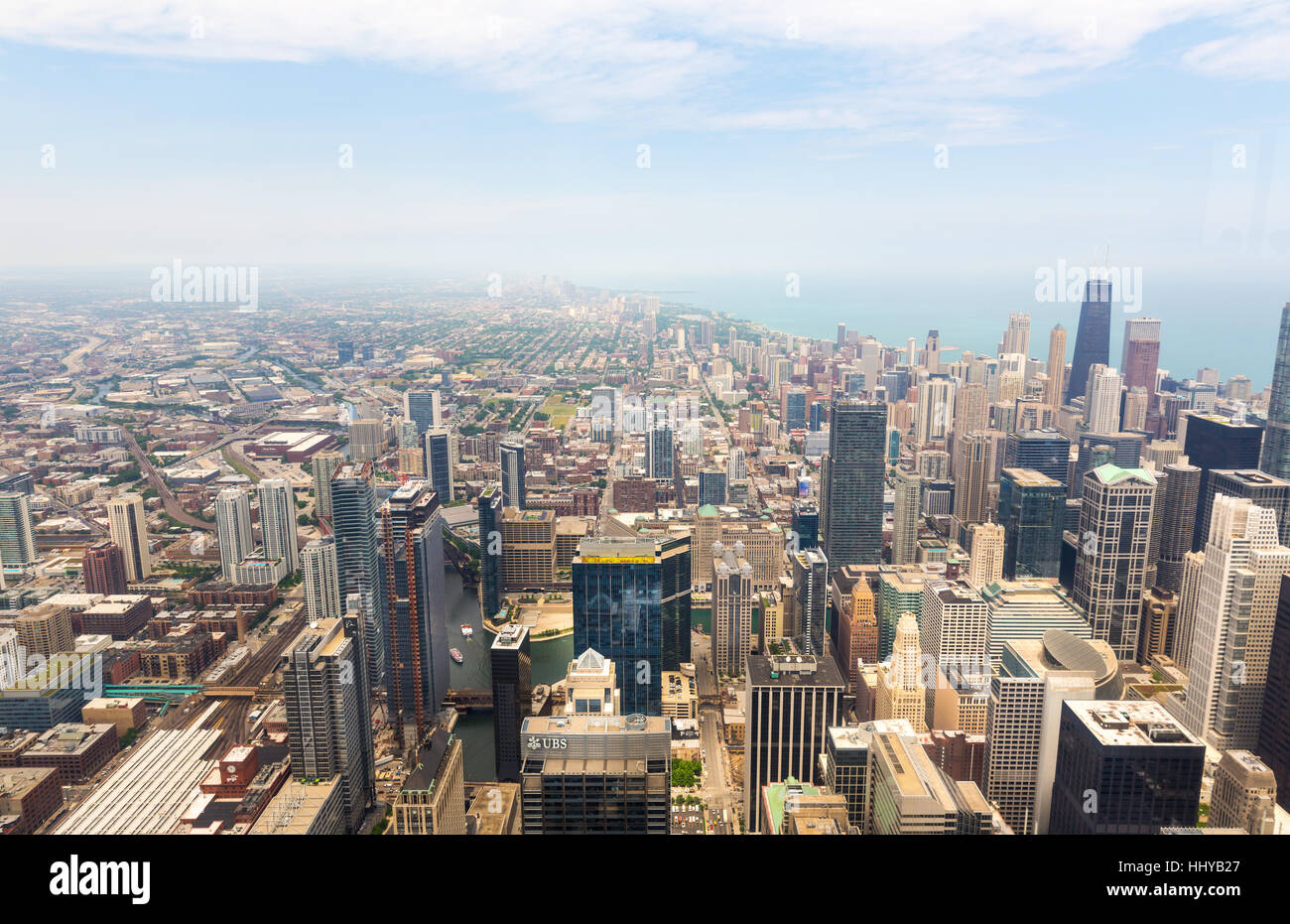 Panorama view of downtown Chicago Stock Photo - Alamy
