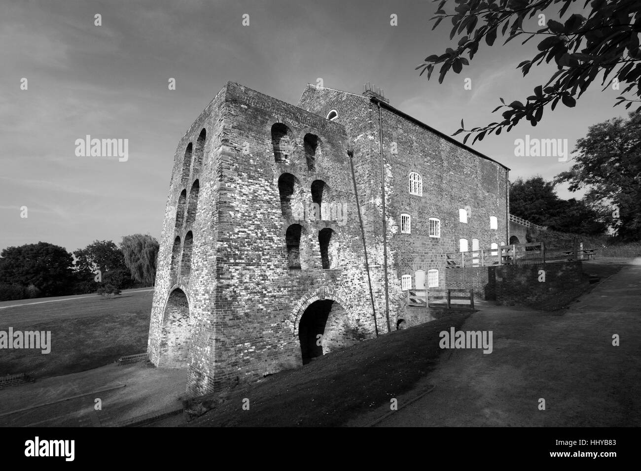 Moira Furnace, an early 19th Century iron-making blast furnace. Ashby ...