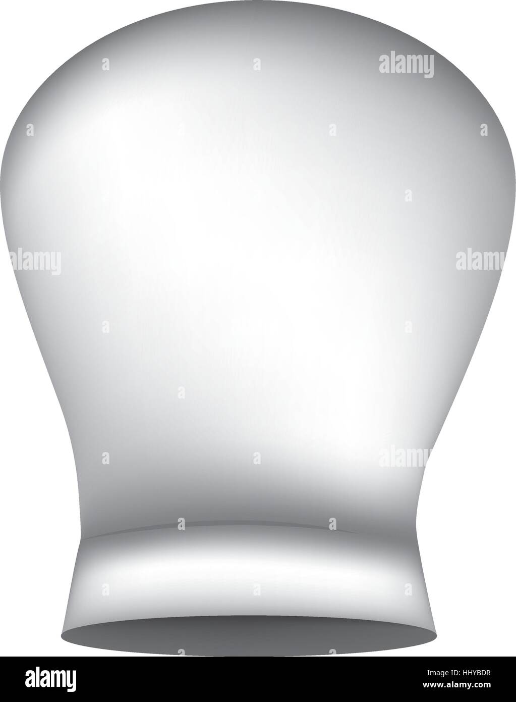 realistic silhouette of chefs hat rounded vector illustration Stock ...