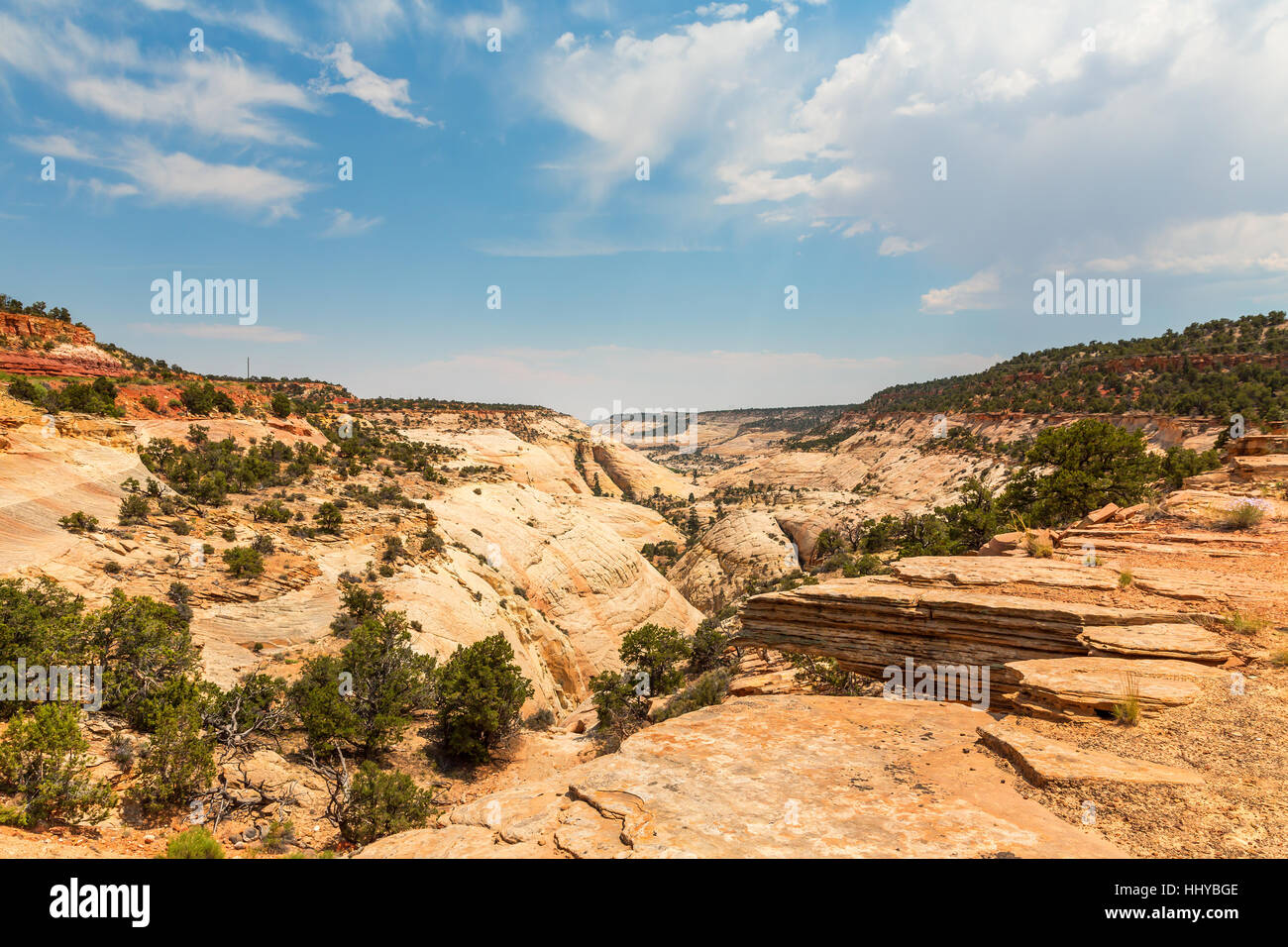 Deep canyon, rocks and mountains Stock Photo - Alamy