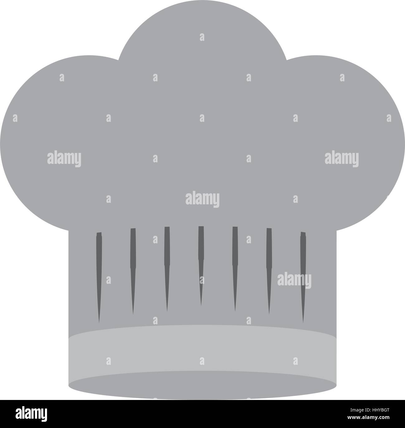 gray scale silhouette of chefs hat wide vector illustration Stock ...