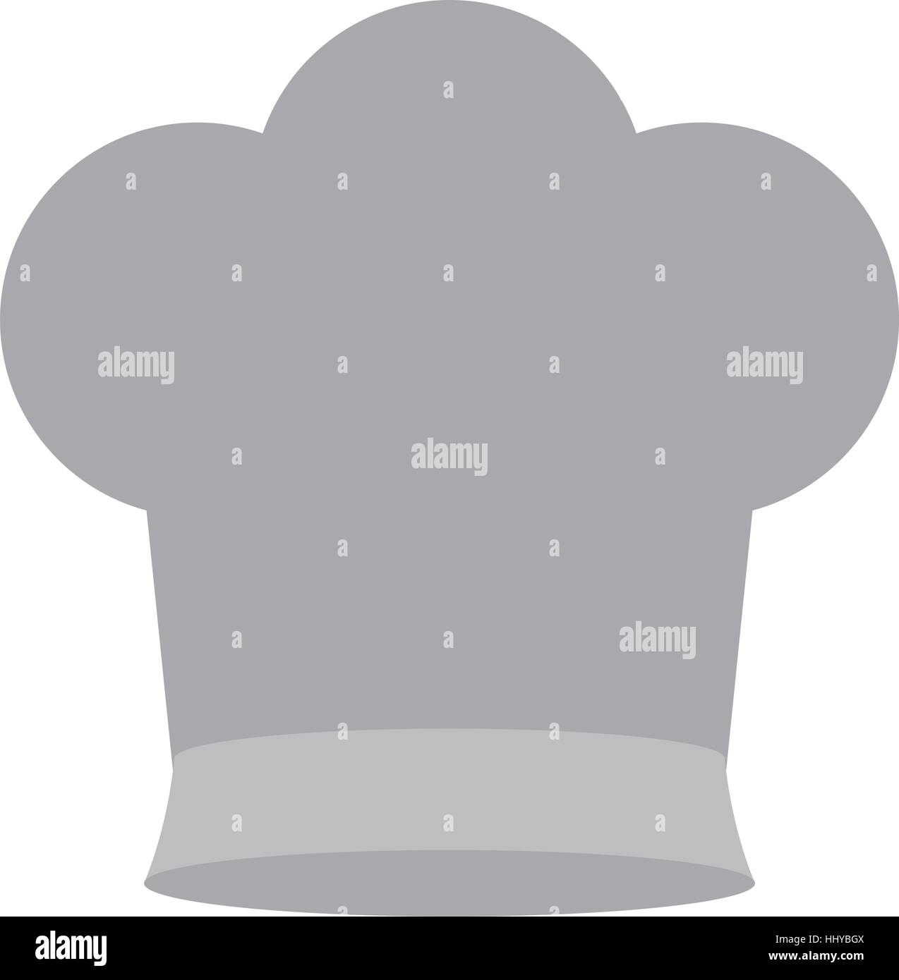 gray scale silhouette of chefs hat vector illustration Stock Vector ...