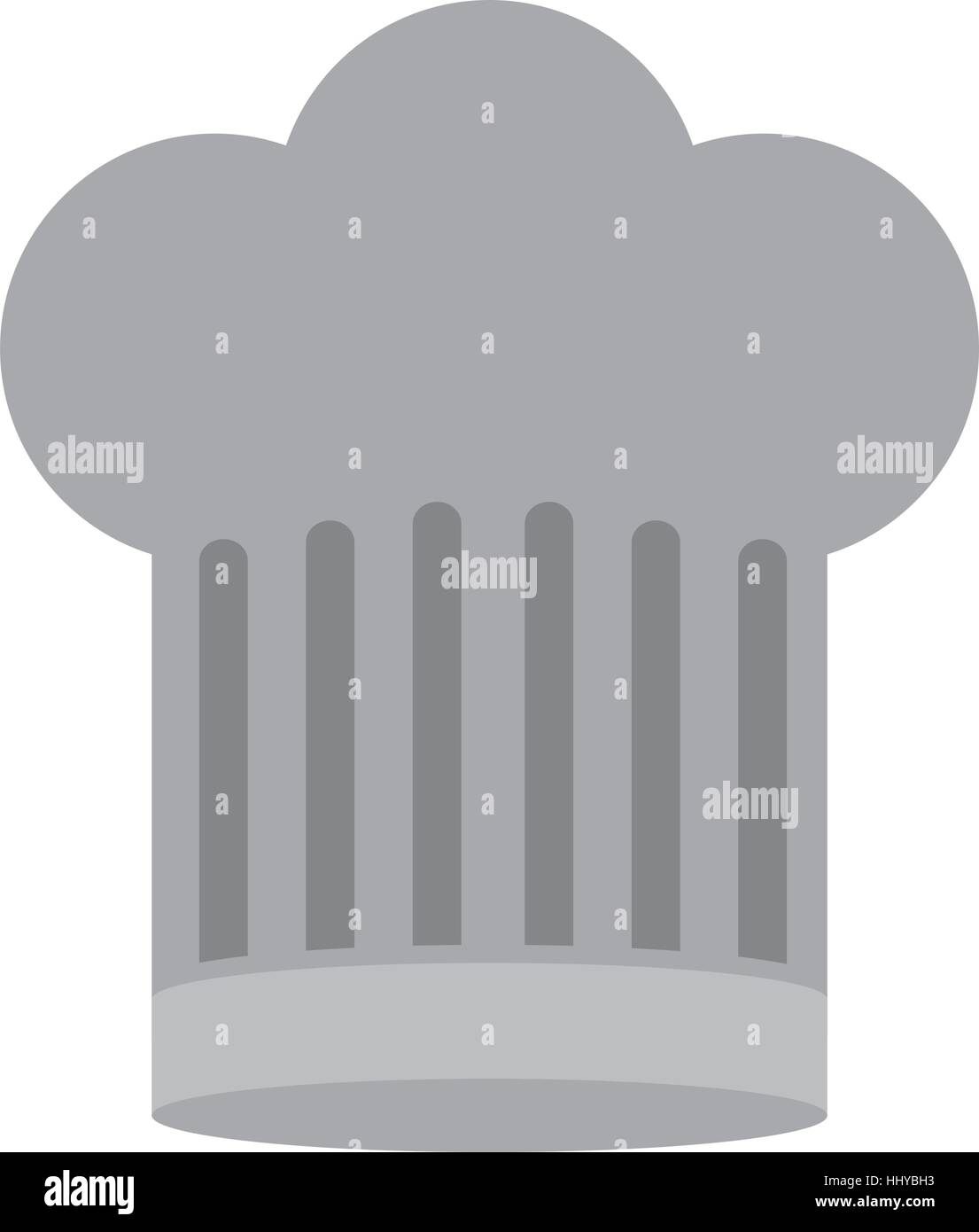 gray scale silhouette of chefs hat large vector illustration Stock ...