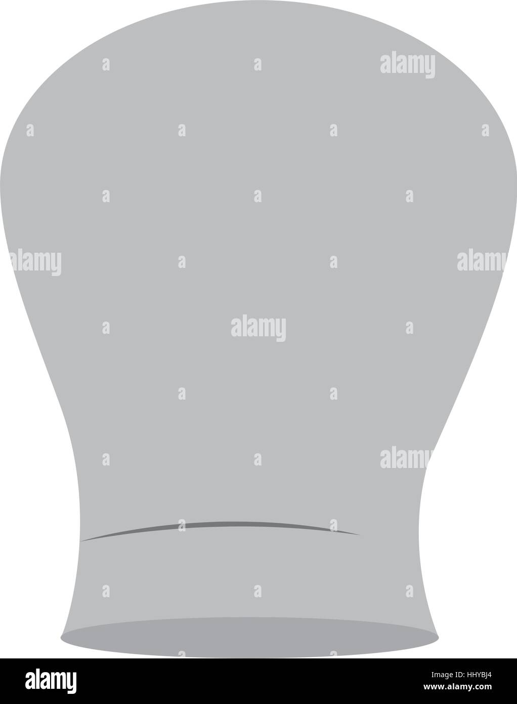 gray scale silhouette of chefs hat rounded vector illustration Stock ...