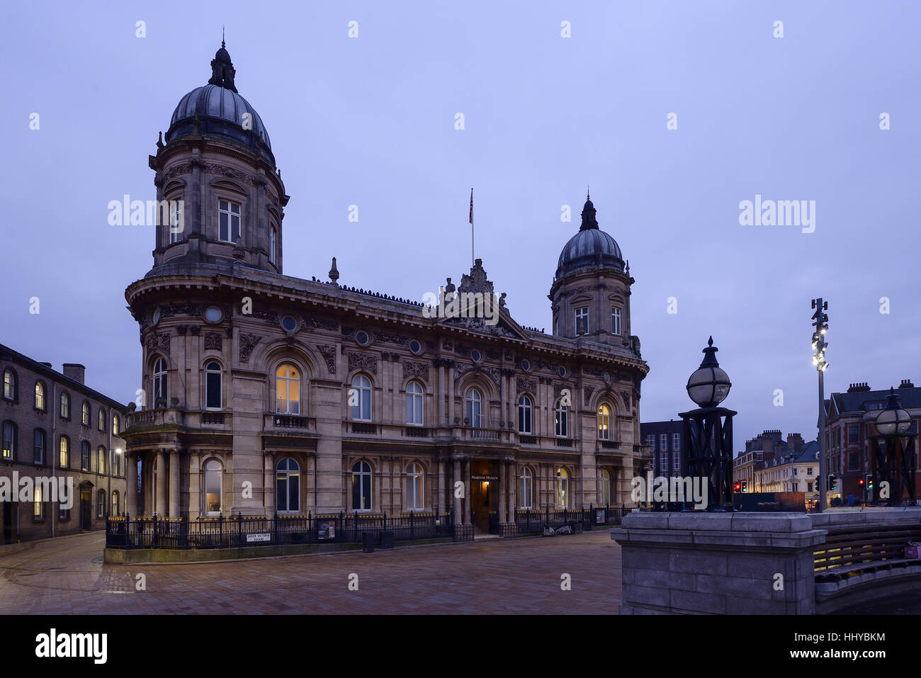 The Maritime Museum in Queen Victoria Square in Hull city centre UK ...