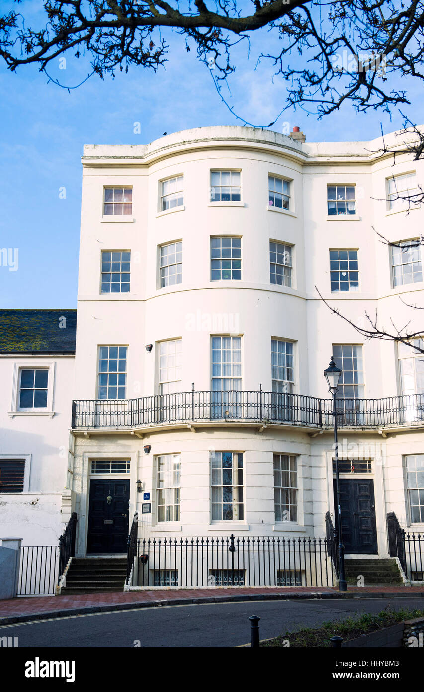 Liverpool Gardens Worthing West Sussex UK a popular row of Regency ...