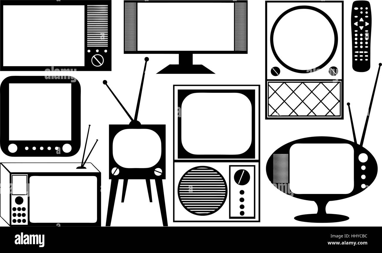 Tv set collection hi-res stock photography and images - Alamy