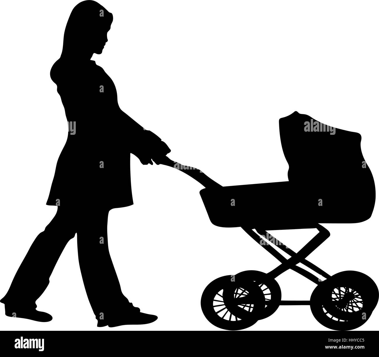 Baby Stroller Silhouette