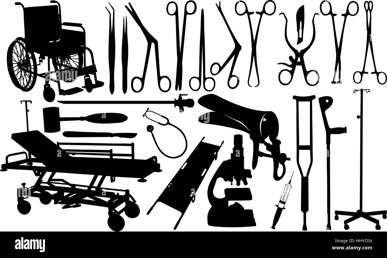set of medical tools isolated Stock Vector Image & Art - Alamy
