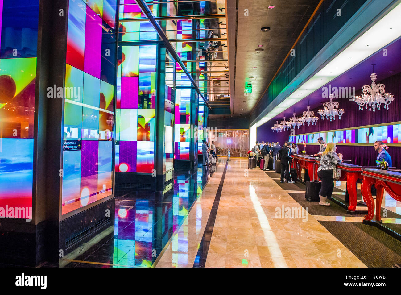 LAS VEGAS - OCT 05 : The Interior of Cosmopolitan hotel and casino on ...