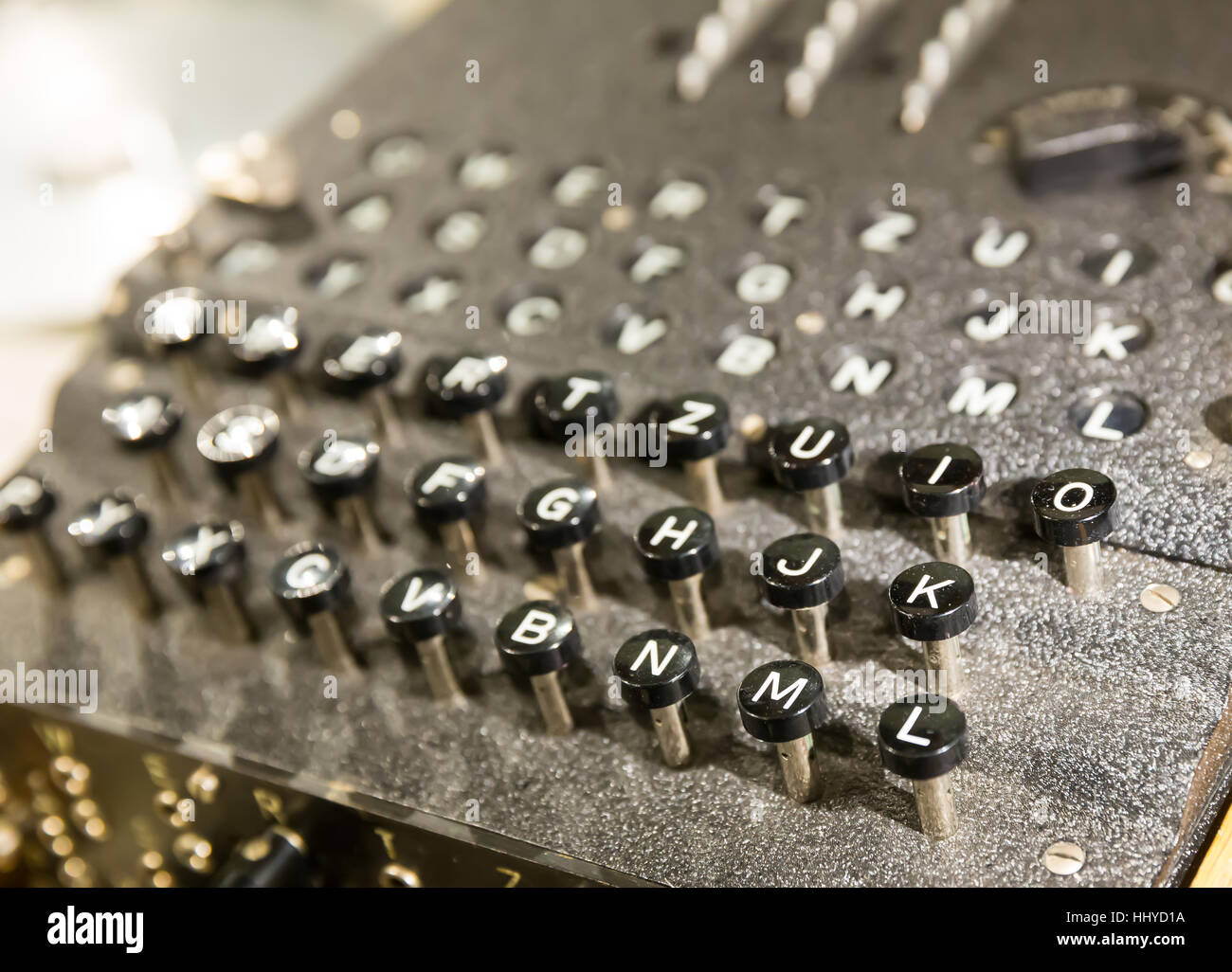 Old keyboard in computer museum Stock Photo - Alamy