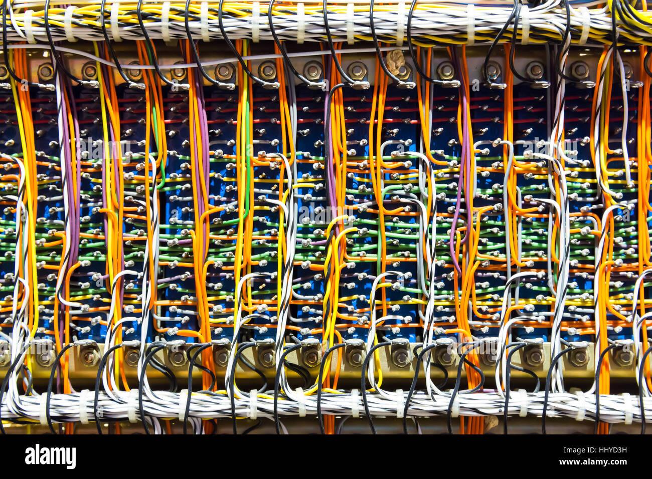 Retro electronic wires and cables Stock Photo - Alamy
