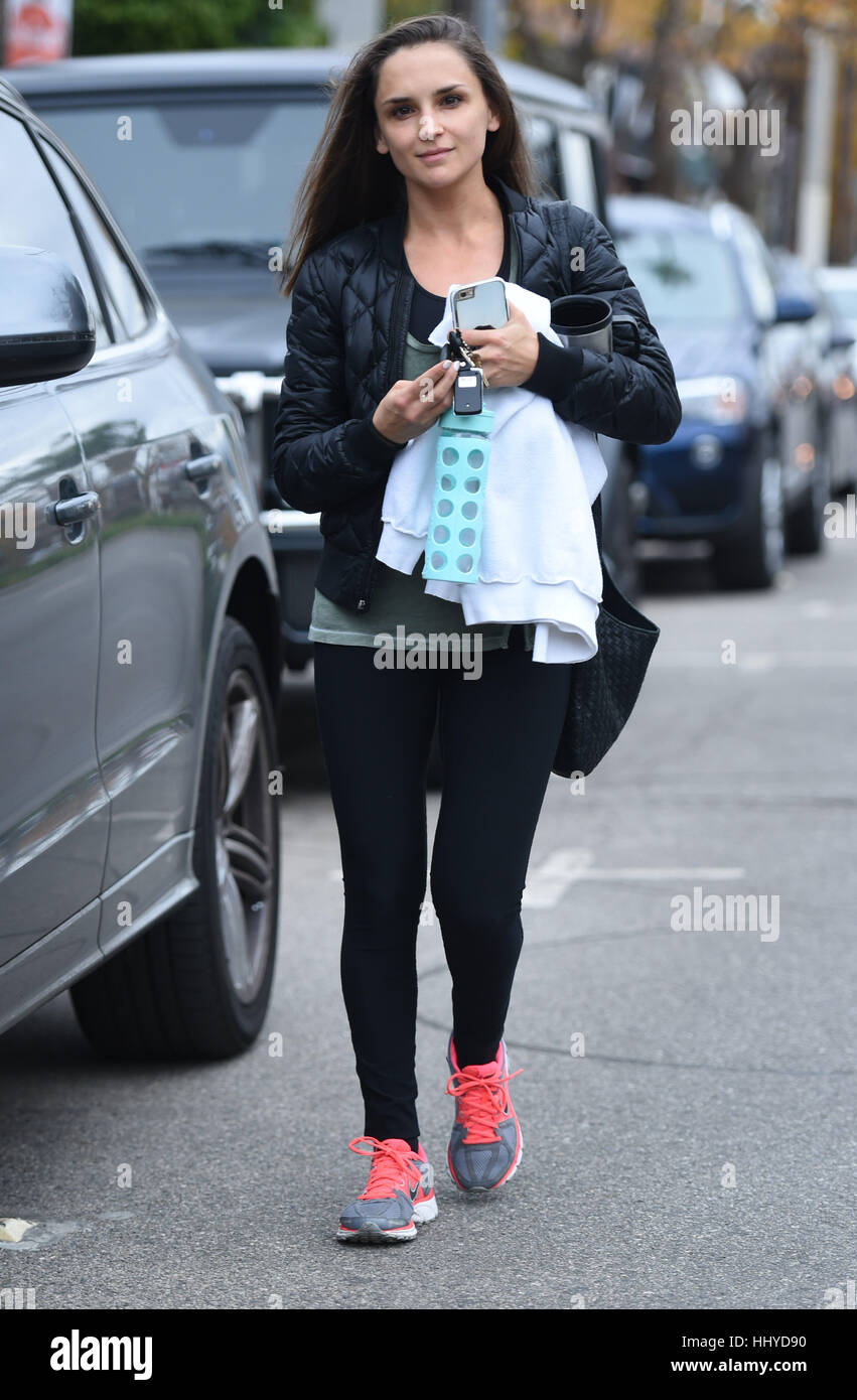 Rachael Leigh Cook finishes a workout Featuring: Rachael Leigh Cook ...