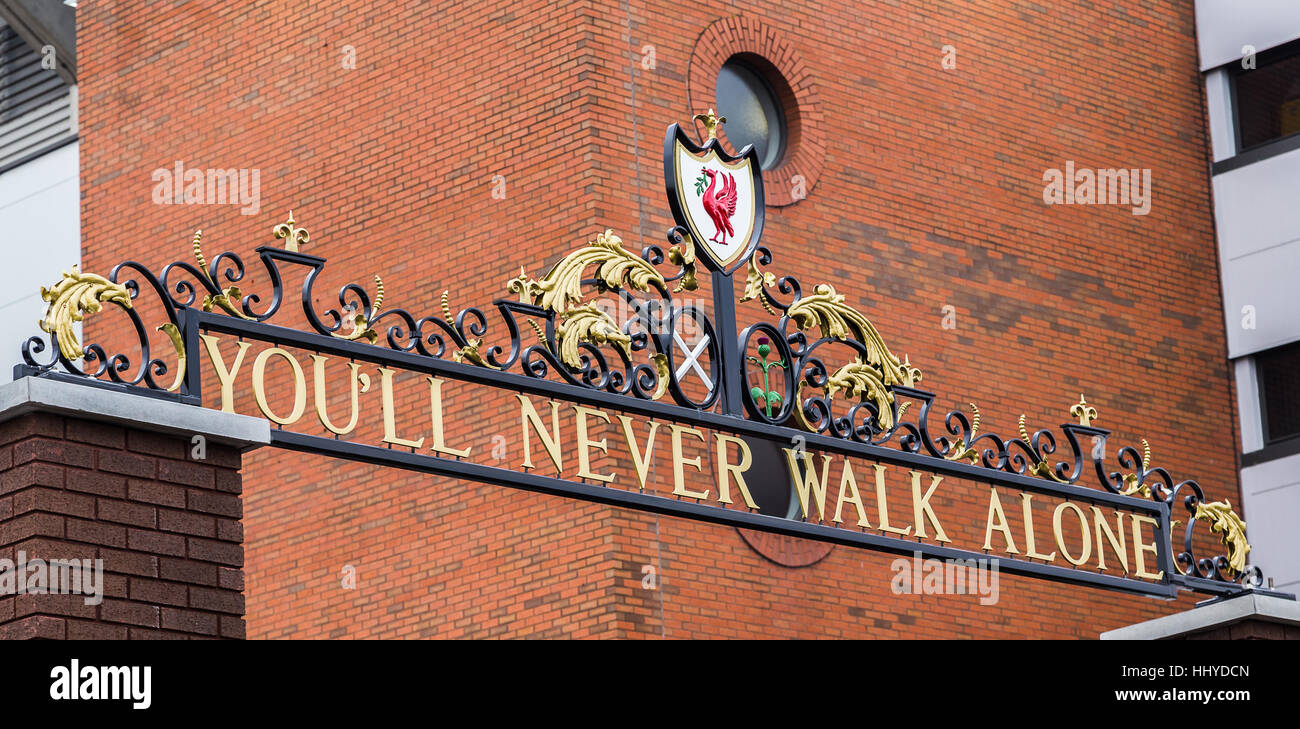 Title liverpool fcs club anthem hi-res stock photography and images - Alamy