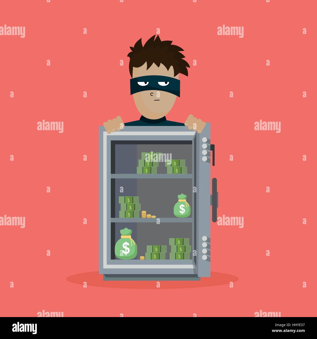Safe full money vector hi-res stock photography and images - Alamy