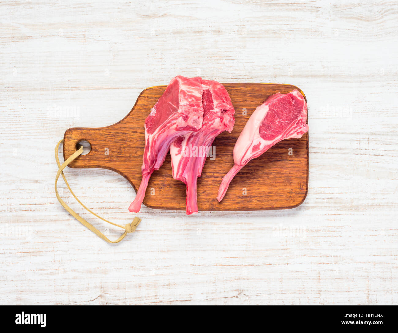 Top view chopped lamb hi-res stock photography and images - Alamy
