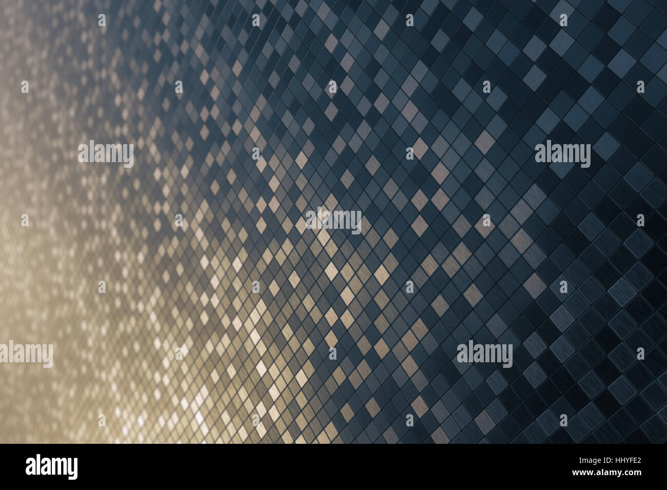Metallic mosaic square pattern background Stock Photo - Alamy