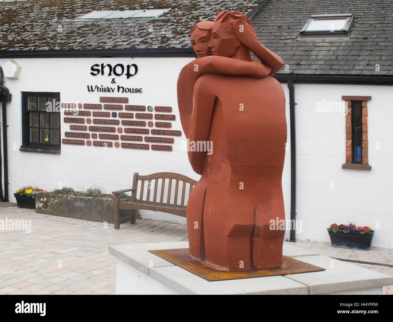 Gretna Green 'The Big Dance' sculpture Stock Photo - Alamy
