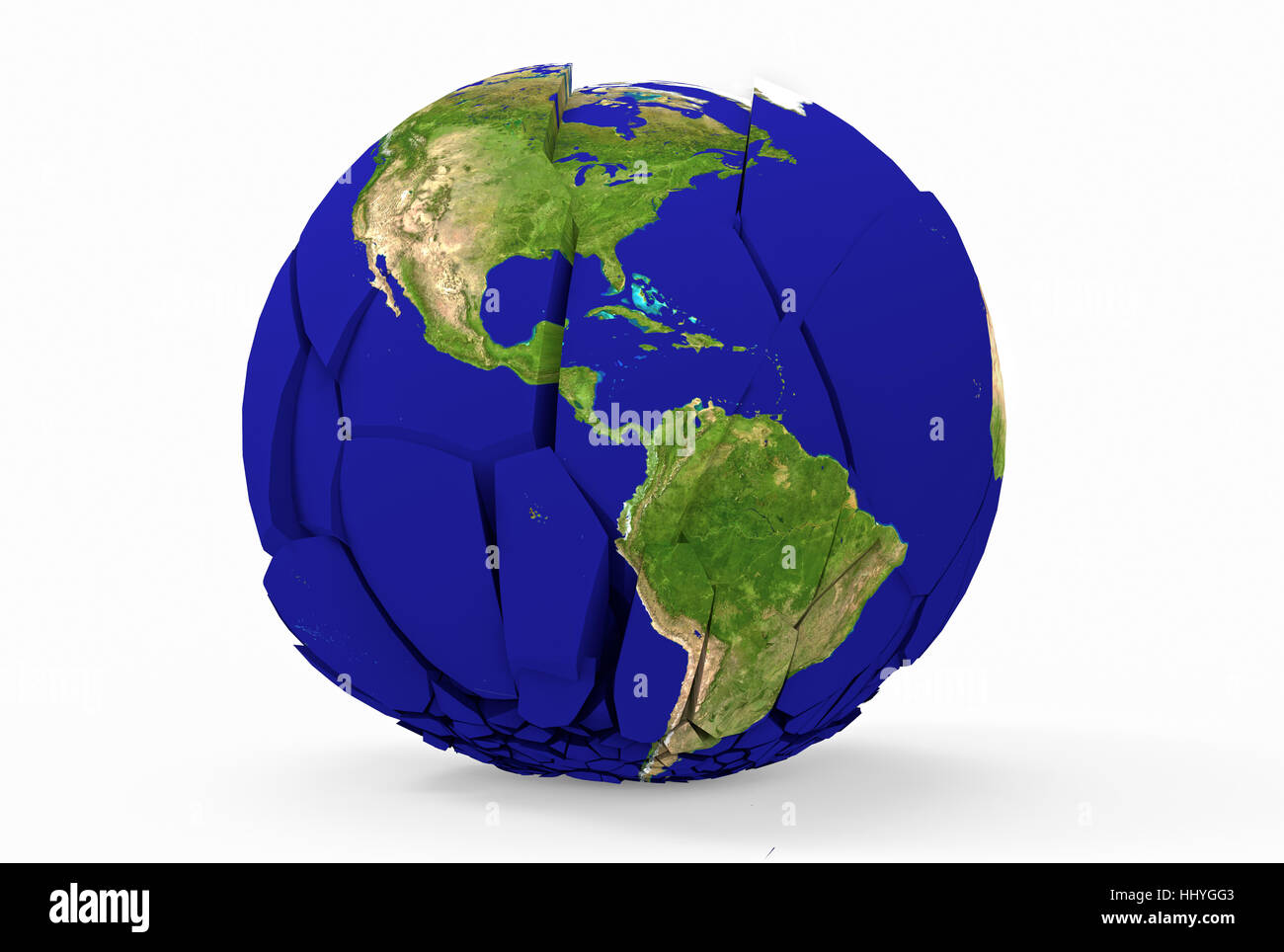 Broken map of south america hi-res stock photography and images - Alamy