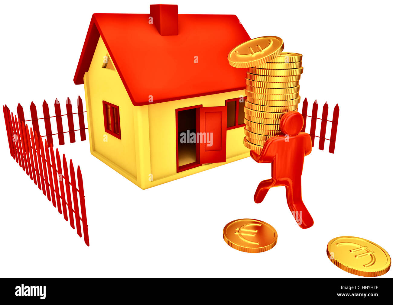 house, building, currency, coin, finance, estate, investment, home ...