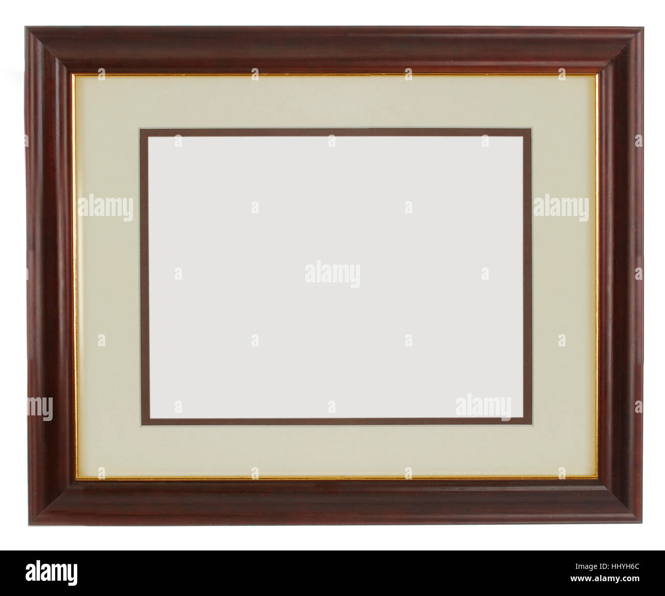 picture frame with matting isolated on white background Stock Photo - Alamy
