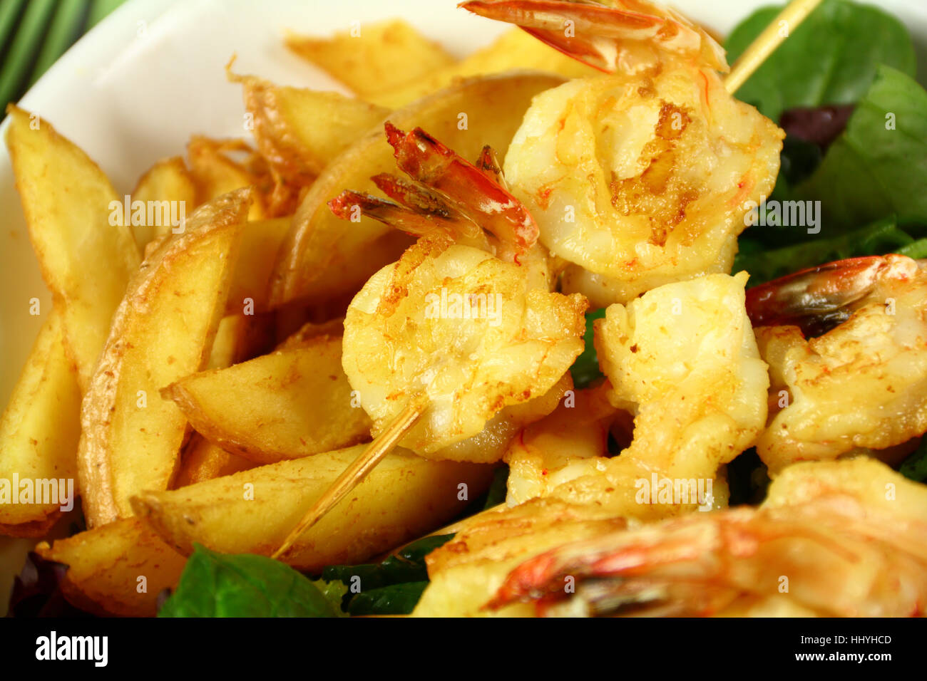 shellfish, shrimps, crustaceans, skewers, food, aliment, gastronomy ...