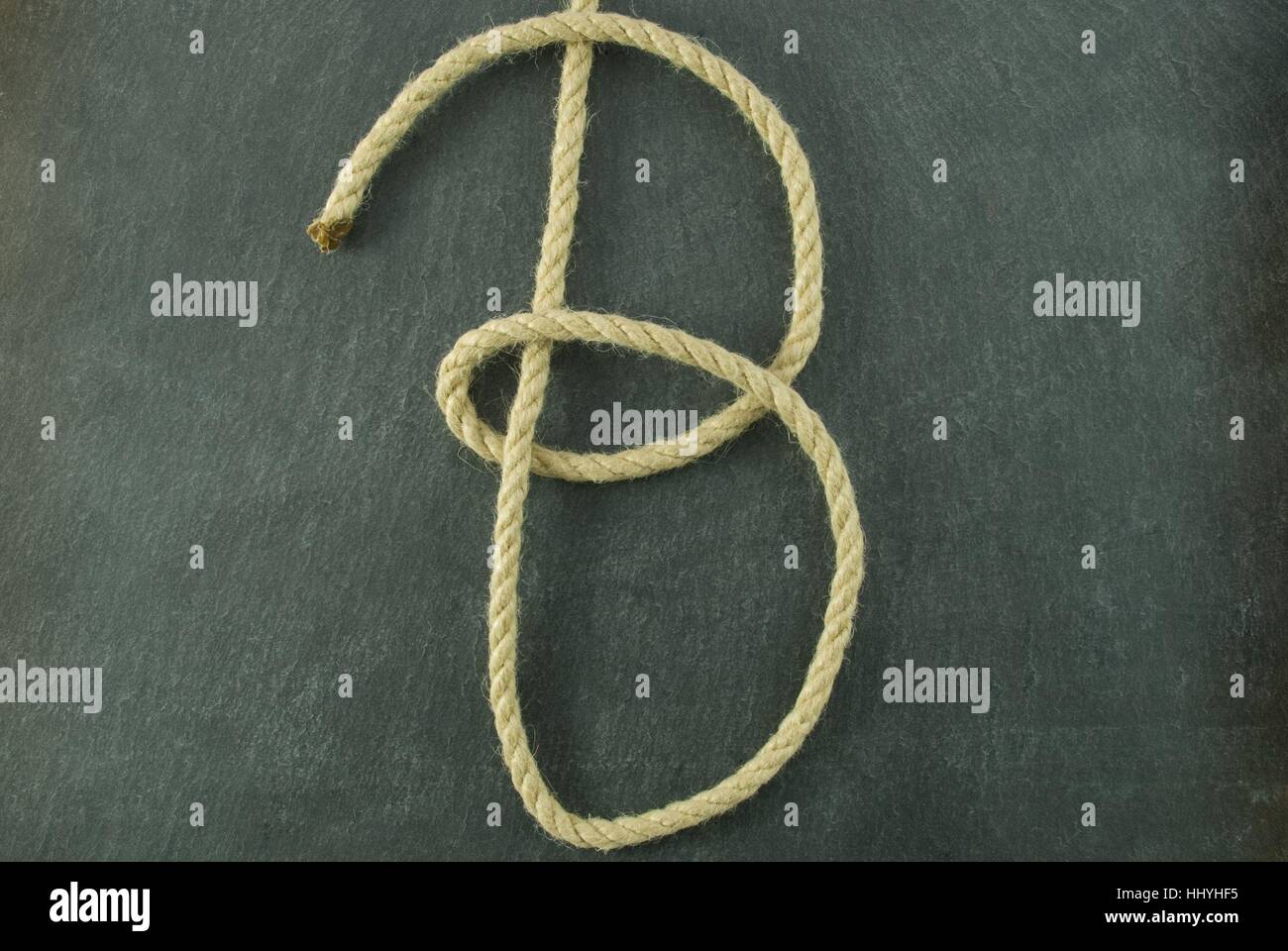 Rope alphabet letter b hi-res stock photography and images - Alamy