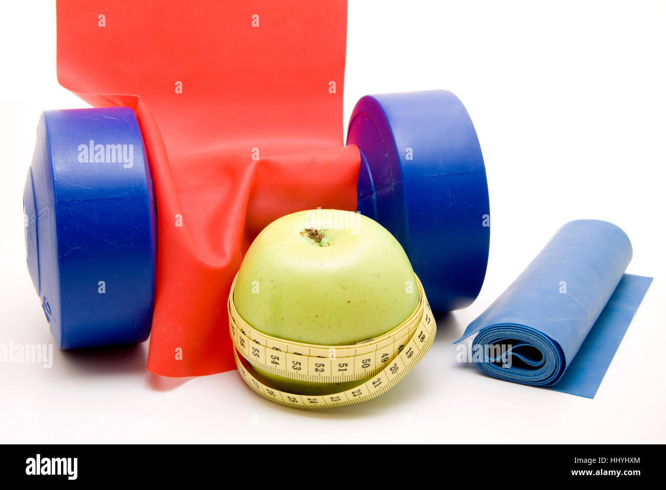 apple with exercise band Stock Photo - Alamy