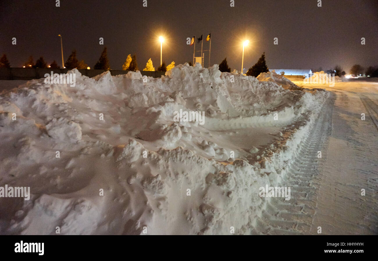 Night scenes in the winter very beautiful Stock Photo - Alamy