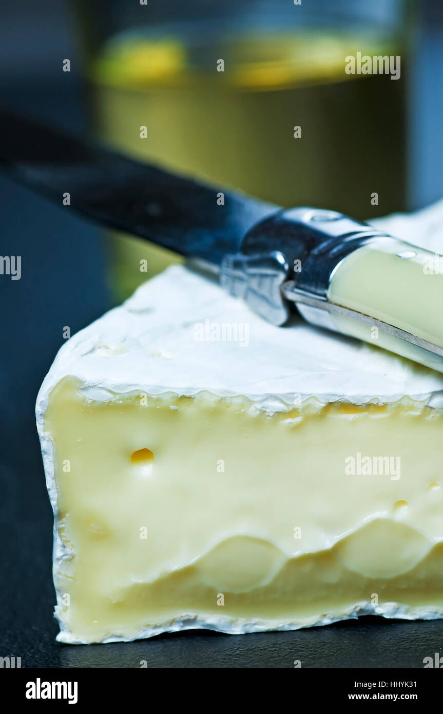 french soft cheese Stock Photo - Alamy