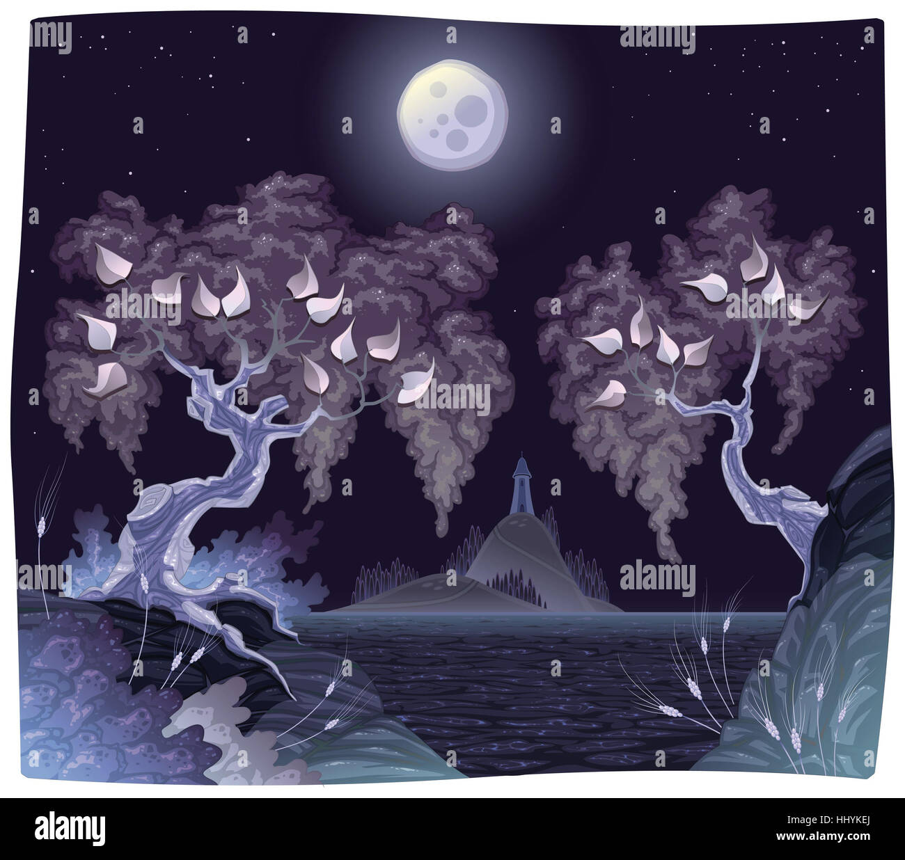 Midnight leaf hi-res stock photography and images - Alamy