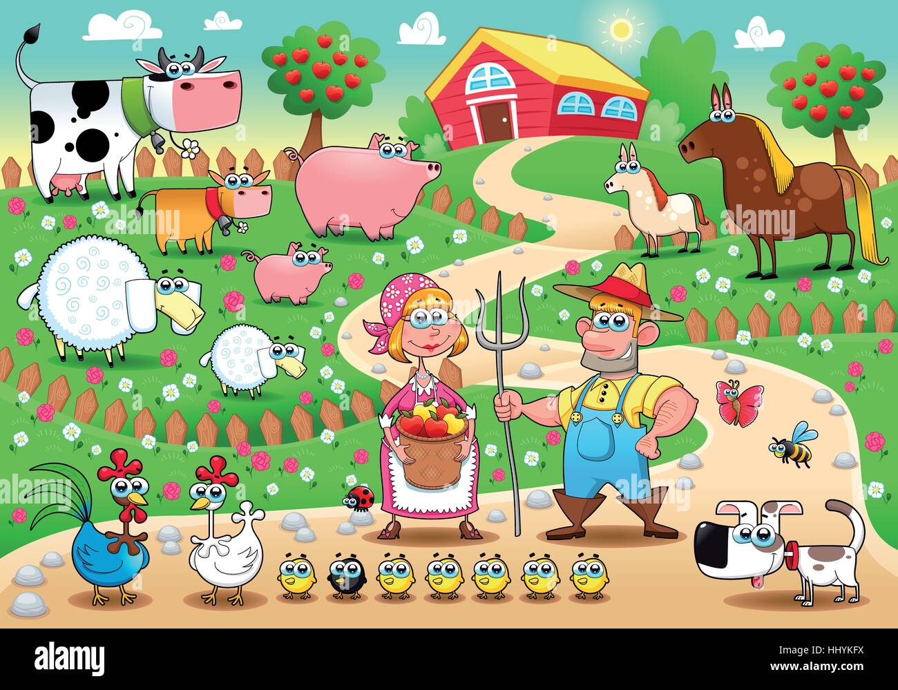 Pig, cow, horse, sheep hi-res stock photography and images - Alamy