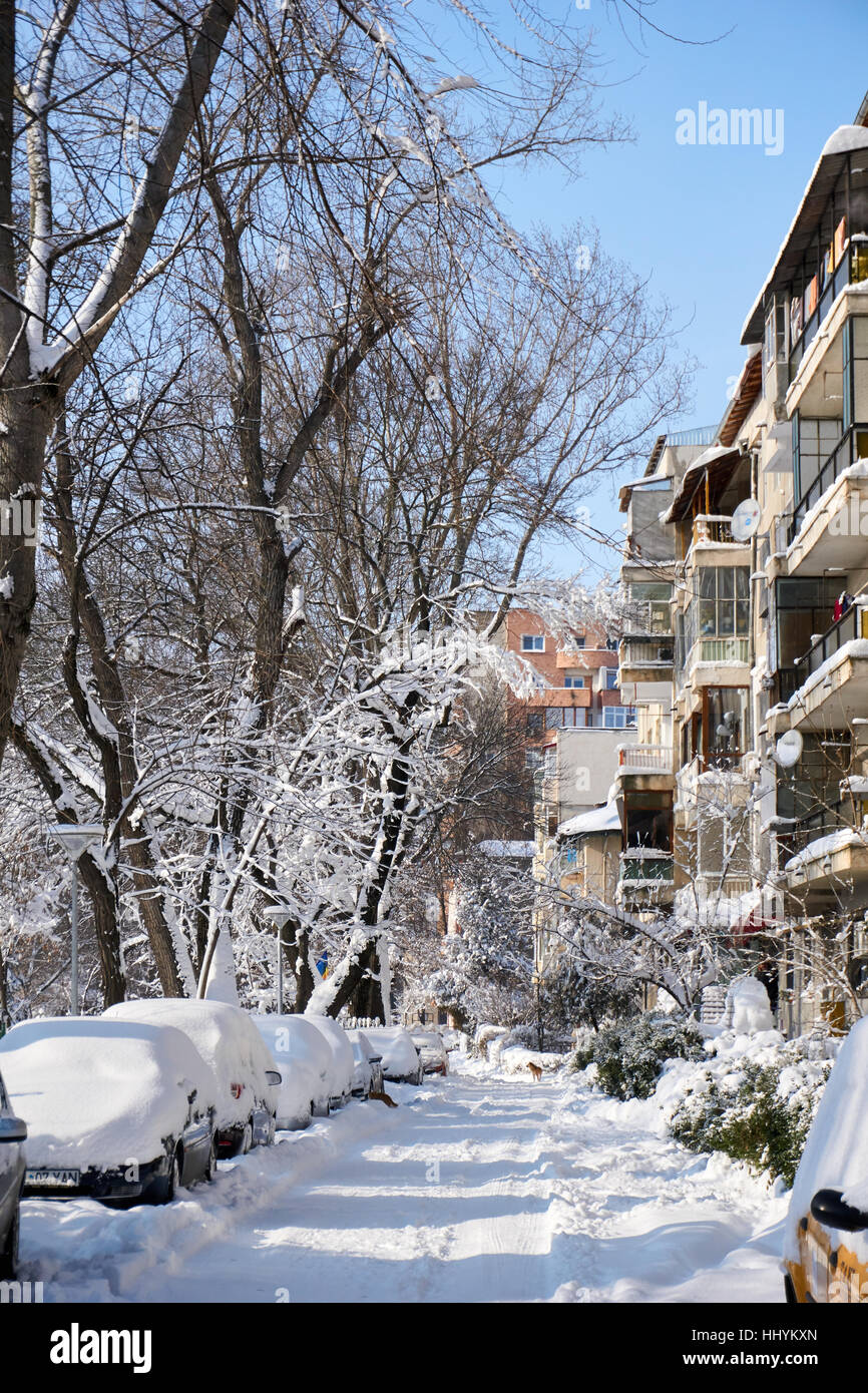 Beautiful scenes in the winter with lot of snow Stock Photo - Alamy