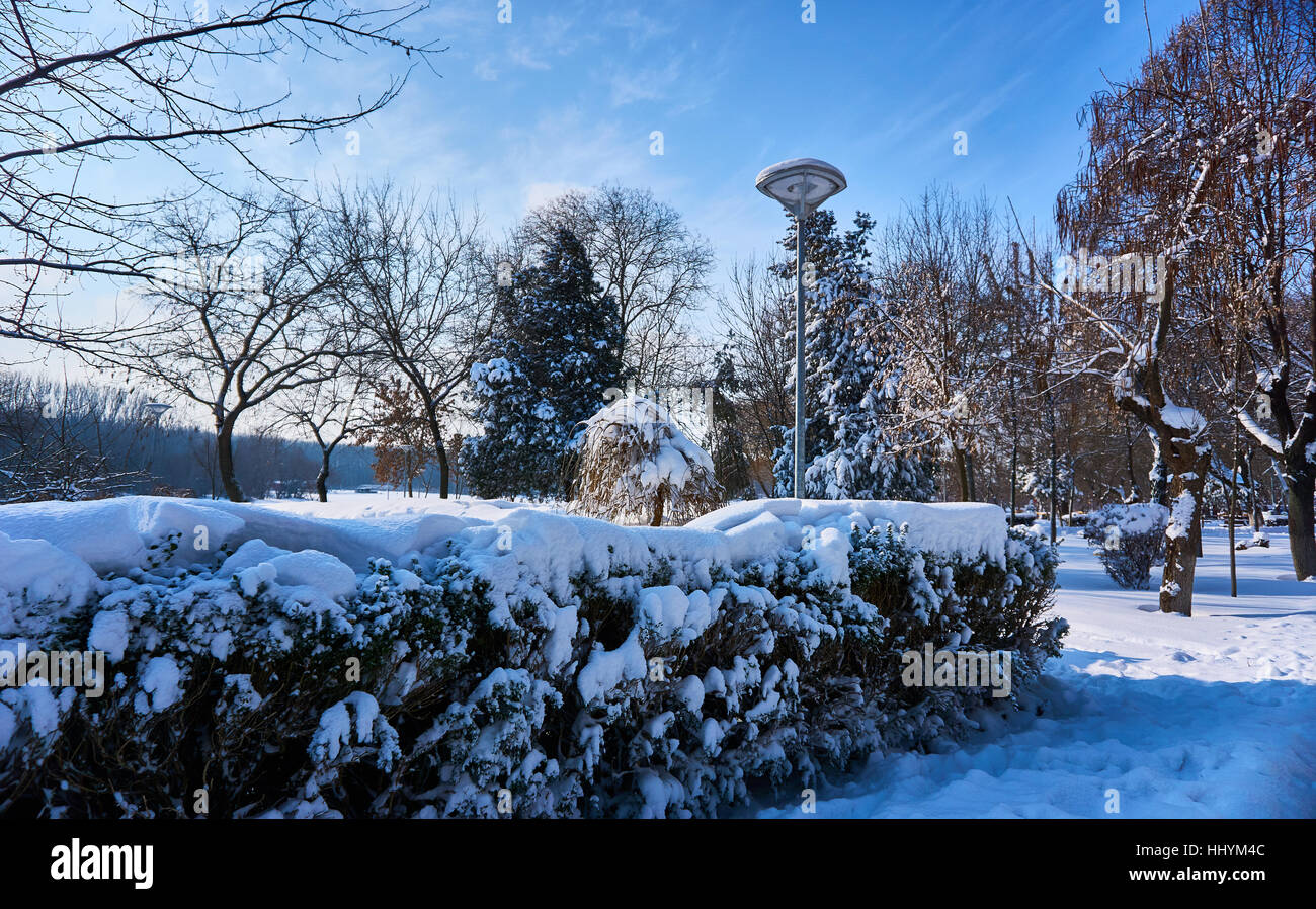 Beautiful scenes in the winter with lot of snow Stock Photo - Alamy