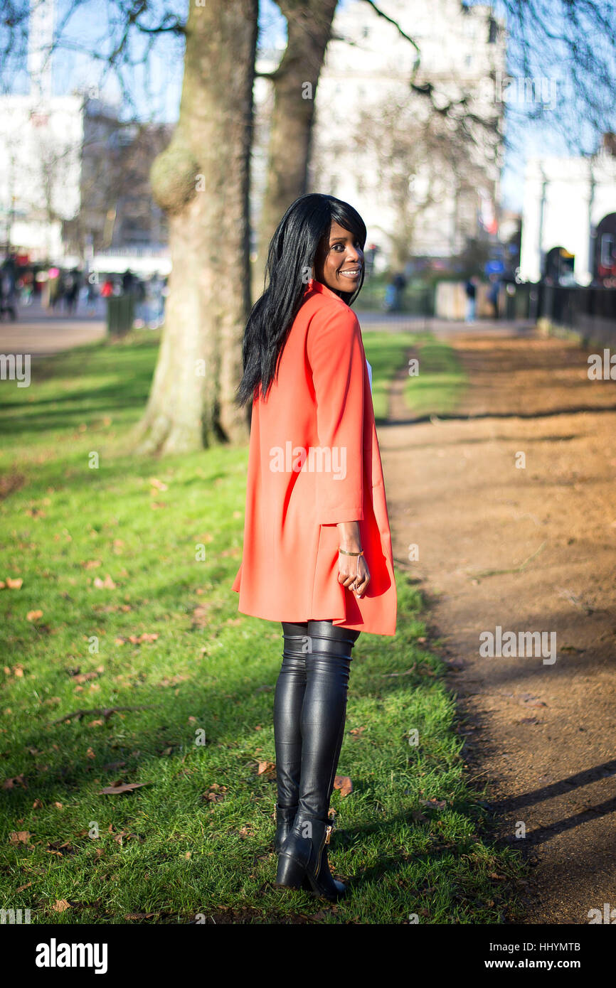 Beautiful model in London Stock Photo - Alamy
