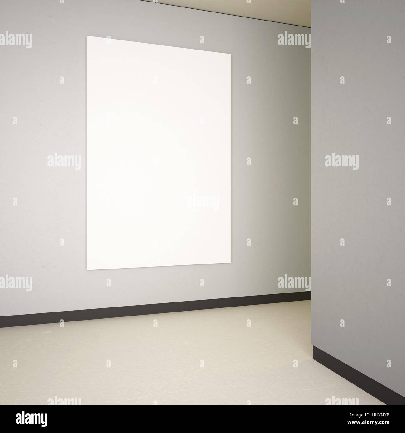 Mockup poster inside building Stock Photo - Alamy