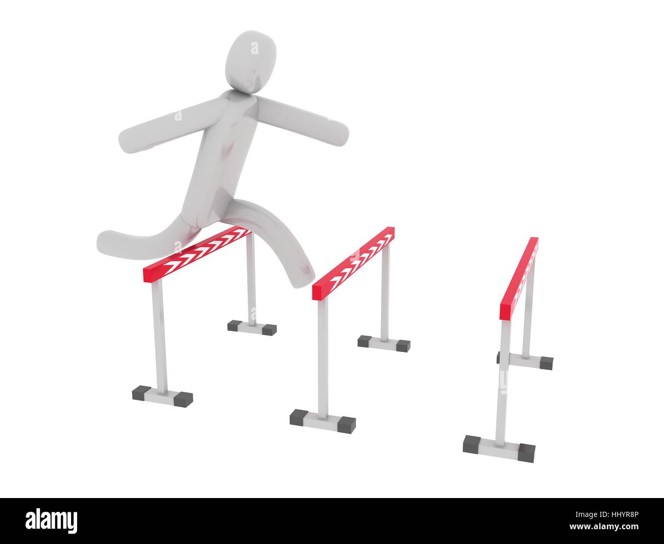 Over barriers Cut Out Stock Images & Pictures - Alamy