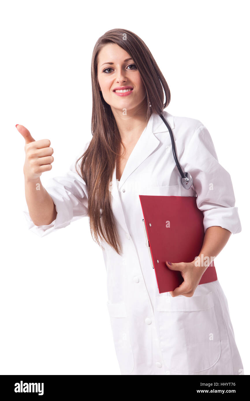 doctor, physician, medic, medical practicioner, woman, health, isolated ...